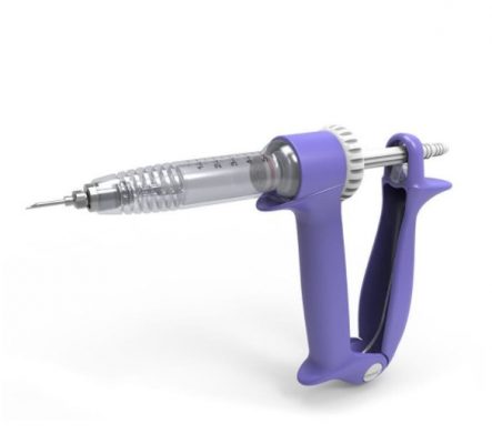 Simcro Premium Purple 5ml Variable Dose Tube Fed Injector, with 20mm ...